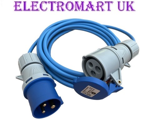 CARAVAN MOTORHOME CAMP SITE HEAVY DUTY 16A 240V MAINS HOOK UP CABLE ...
