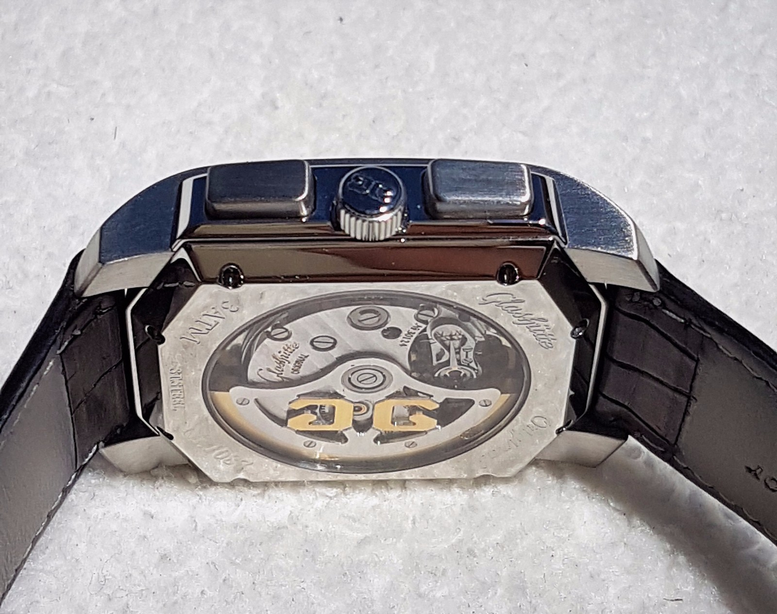 PRICED TO SELL Extremely RARE Glashutte Original Karree SS Senator ...