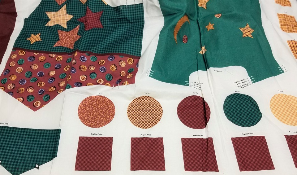 Vintage Sewing Panel:Starry Night Vest Cut & Sew Size XS, S,M,L, | eBay