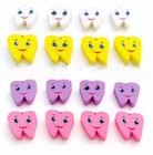 50pcs Molar Shaped Tooth Rubber Erasers Dentist Dental Clinic School ...