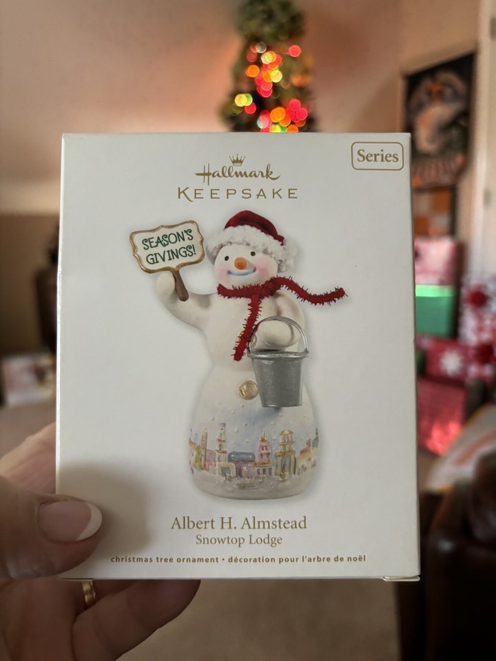 Hallmark Snowman Keepsake Ornament 2012 Snowtop Lodge #8 Albert H ...