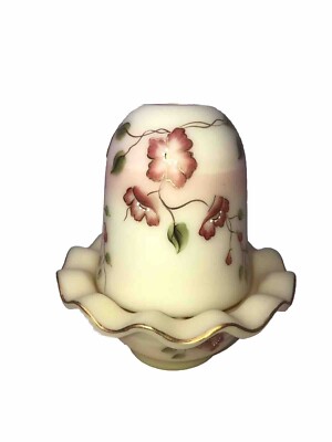 Fenton Burmese 2004 Gold Treasures Collection Fairy Light Shelly Fenton ...