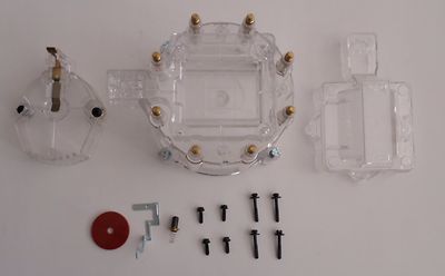 HEI Distributor Cap, Coil Cover & Rotor CLEAR GM-CHEVY-PONTIAC ...