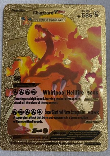Charizard VMax Whirlpool Hellfire Gold Foil Pokémon LV. 95 HP 586 | eBay