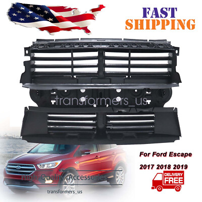 Front Active Control Grille Shutter Assembly W/Motor for 2017-2019 Ford ...