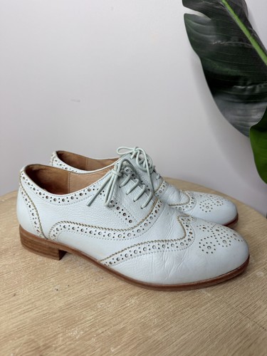 Bared Shoes Plover Pale Blue Lace Up Brogue Shoes Women’s Size 41 ...