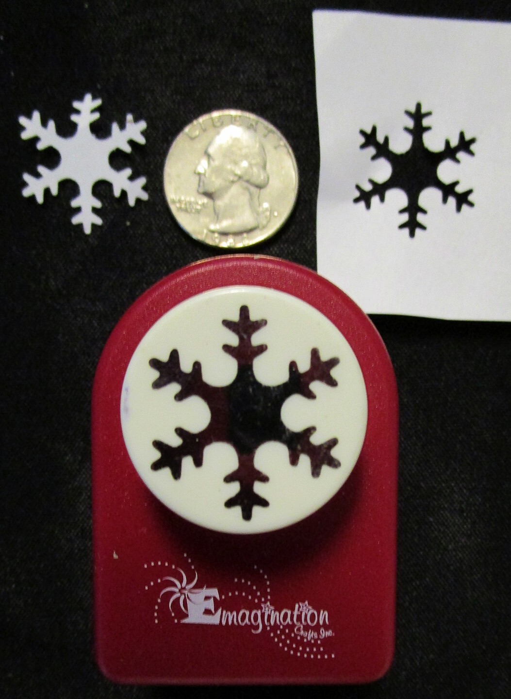 Emagination Snowflake Paper Punch 1" Diameter Scrapbooking Card Making ...