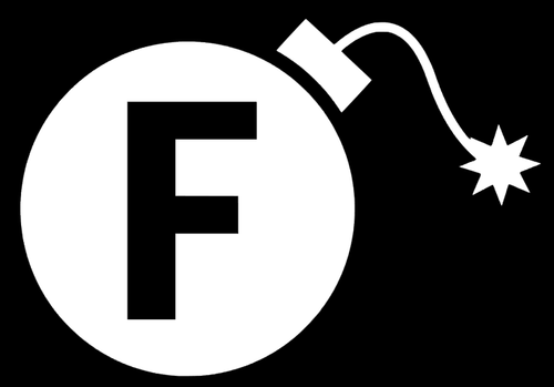 F Bomb Decal, JDM Funny Decal for Car, Windows, Outdoors, Phone ...