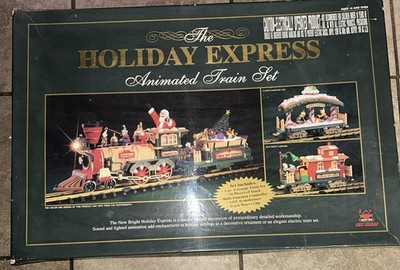 Vintage The HOLIDAY EXPRESS Animated Christmas Train Set #384 New ...