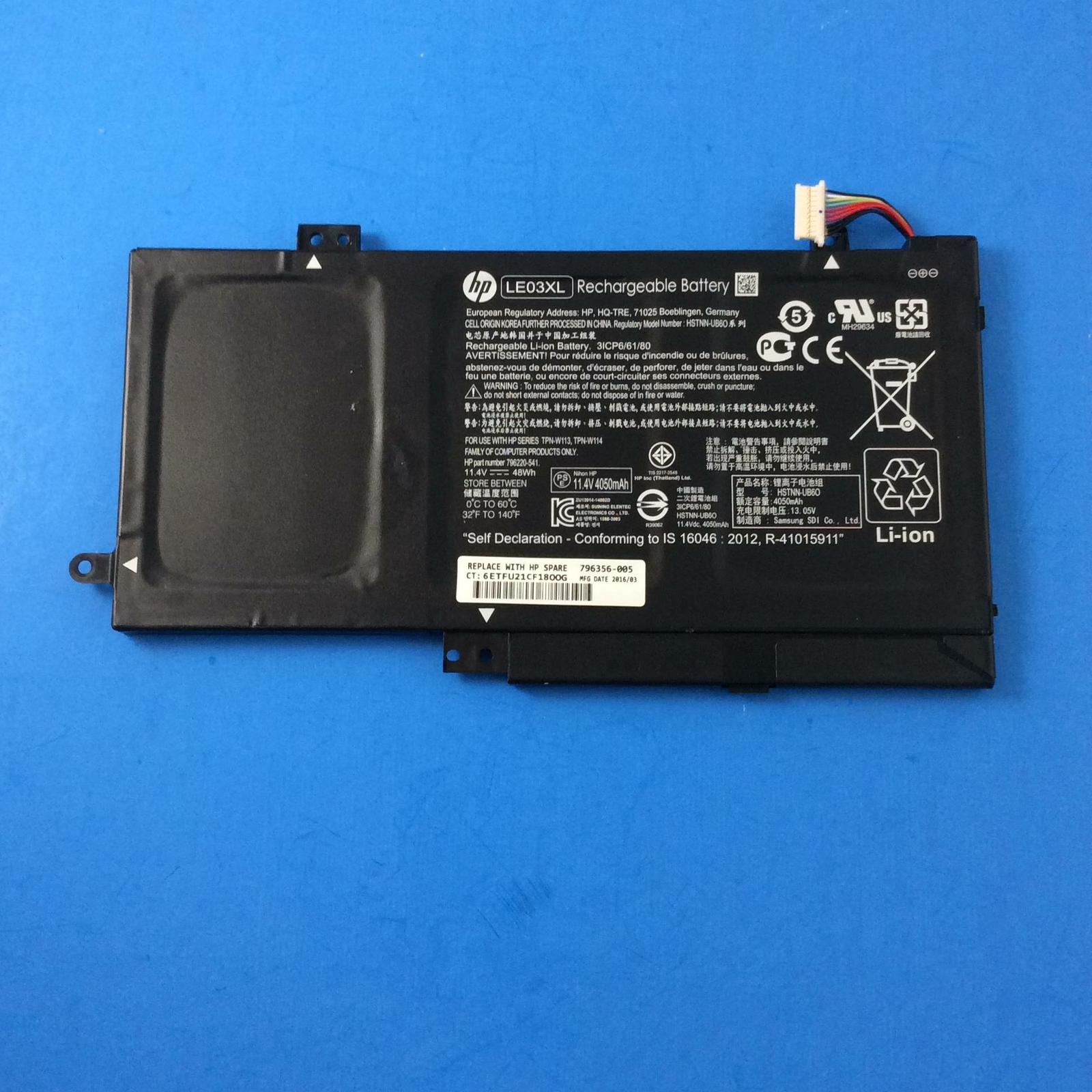 GENUINE HP BATTERY LE03XL 796356-005 11.4V 4050A ENVY M6-W M6-W101DX | eBay