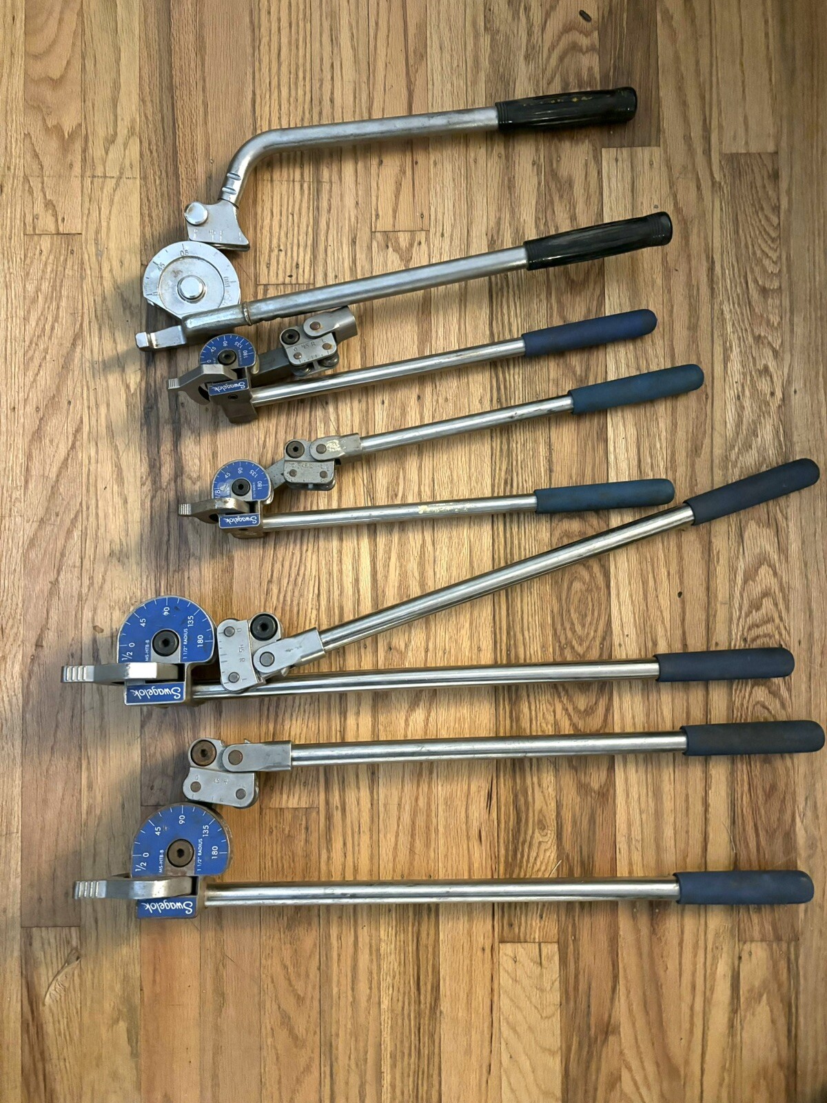 Used (3)MS-HTB-8, 1/2, (2)3/8, in. Hand Tubing Benders | eBay