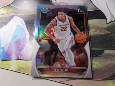 2022-23 Bowman University Chrome TRE WHITE 1st Rookie RC #32 USC ...
