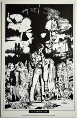BATMAN, TWO-FACE ROBIN QUITS Portfolio Plate / Print George Perez art ...