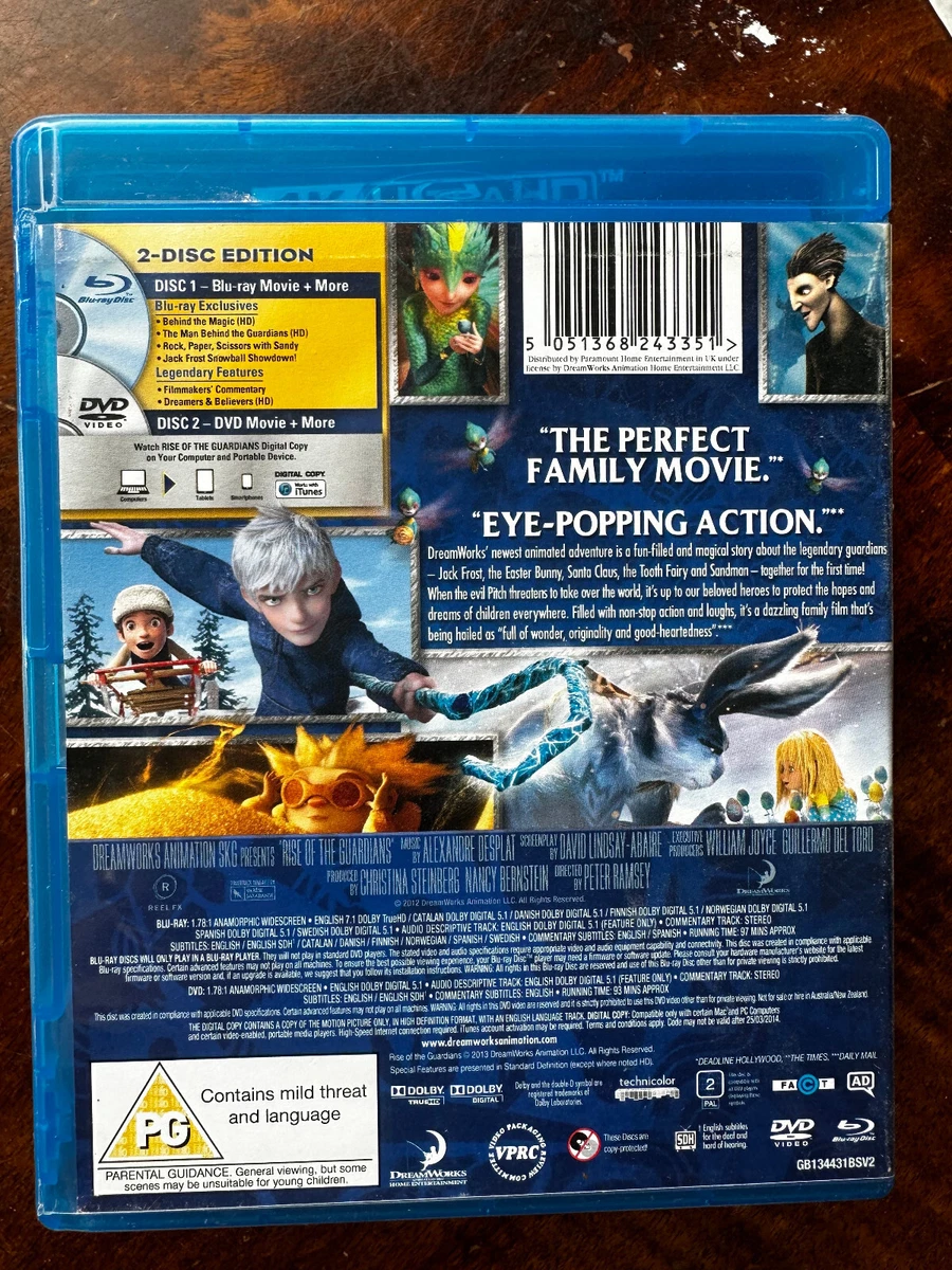 Rise Of The Guardians Blu Ray Cover