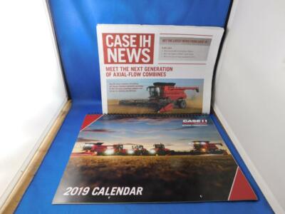 CASE IH AGRICULTURE CALENDAR 2019 NEWS PAPER ADVERTISING BROCHURE FARM ...