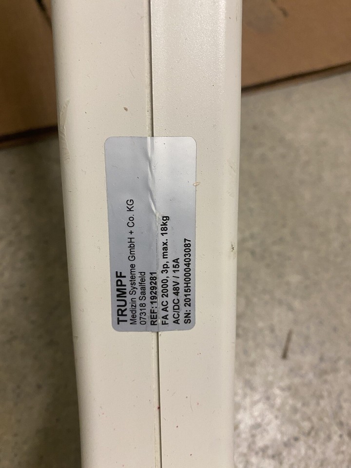 Trumpf iLed 3 Medical Lights, All Working, Any Parts Available | eBay