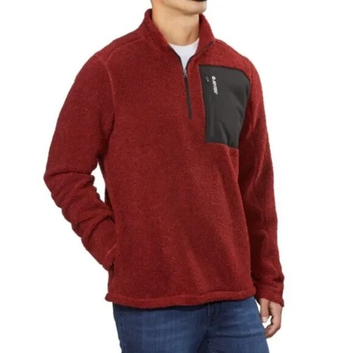 Hi-Tec Men’s ¼ Zip Pebble Fleece Pullover Size Medium | eBay