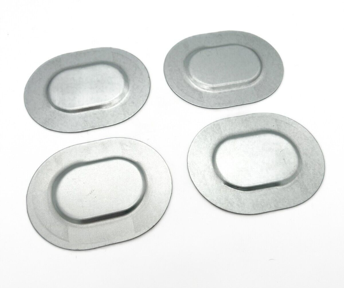 (Set/4) Oval Floor Pan Drain Plug Plates For 1964-1972 Chevy Chevelle ...