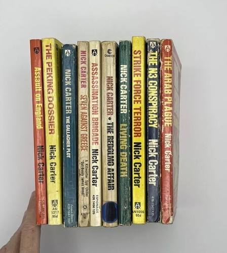 Lot of 10 Nick Carter Secret Agent Espionage Adventure Vintage ...