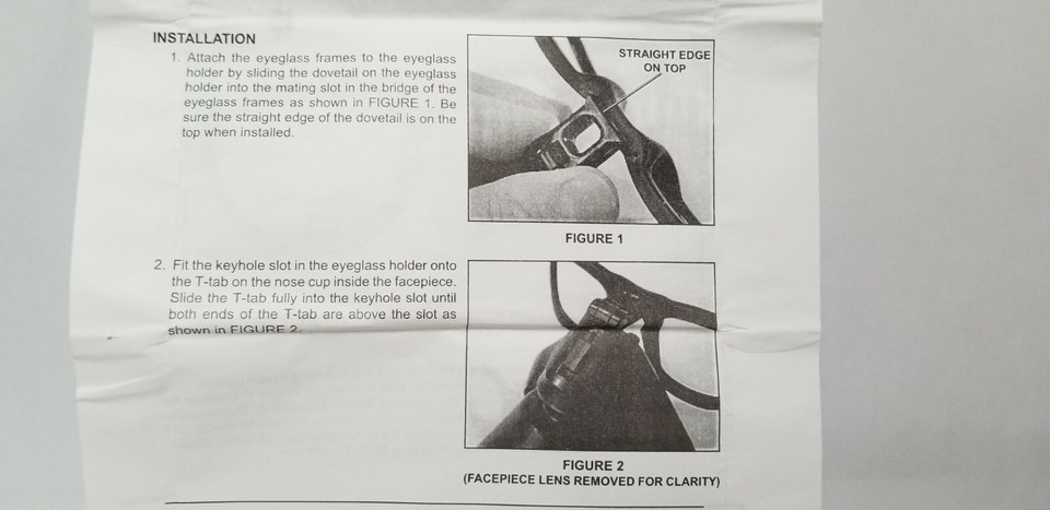 Scott Model Respirator Spectacle Kit, AV-3000 Facepieces #805753-01 ...