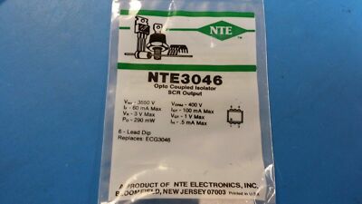 (1 PC) NTE3046, ECG3046, Opto Coupled Isolator, SCR Output | eBay
