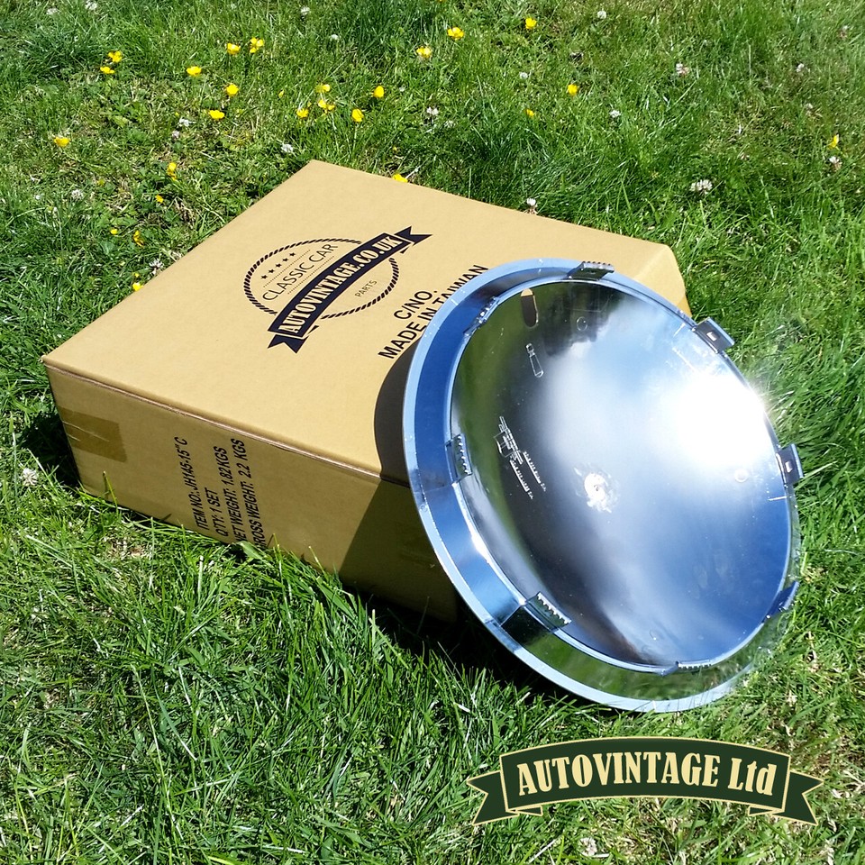 13" Wheel Trims Baby Moon CHROME Hub Caps Full Covers Hubcaps SET OF 4 ...