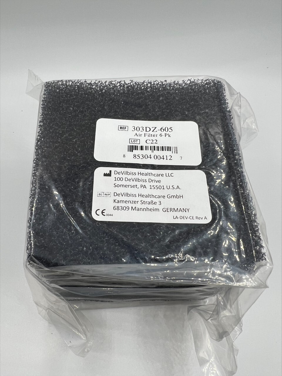 DEVILBISS FOAM FILTER 525 AND 1025 CONCENTRATORS 303DZ-605 PACK Of 6 | eBay