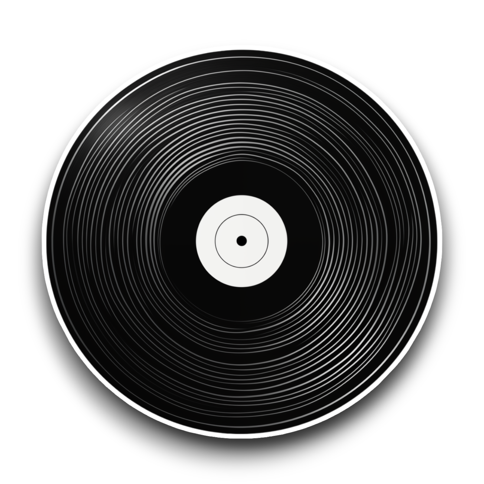 Retro Music Vinyl Record Vintage Vinyl Sticker Decal Car Window Laptop ...