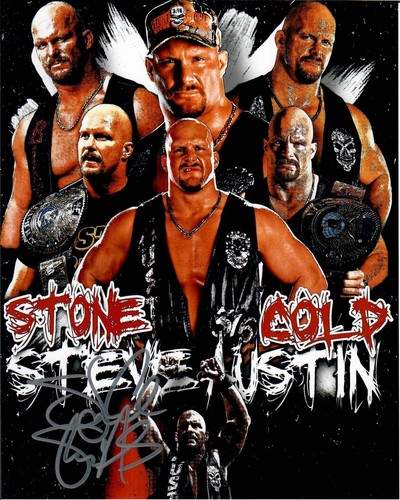 Stone Cold Steve Austin WWE Wrestler Performer Signed 8X10 Photo With ...