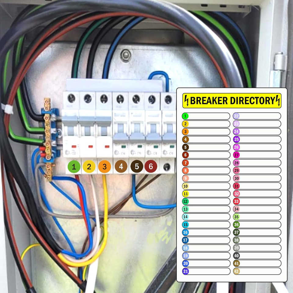 Breaker Panel Labels Circuit Breaker Labels 9 Pcs Circuit Breaker ...