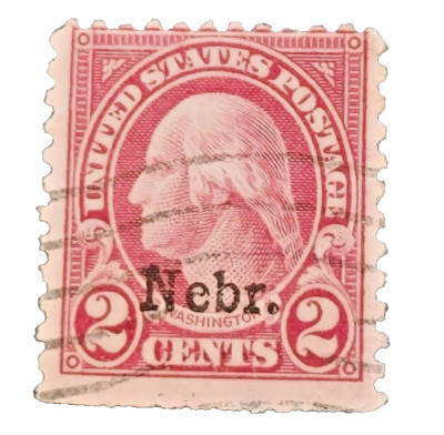 RARE HANDSOME GEORGE WASHINGTON RED 1923-ISH 2 CENT STAMP NEVER HINGED ...