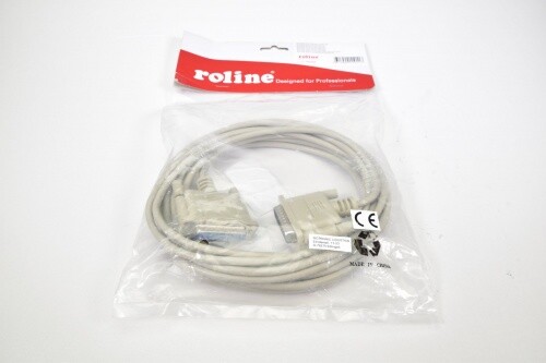 Roline 11.01.3660BR, RS232 Câble 25pol. Pièce/Coloré 6m - Neuf ...