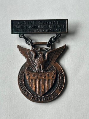 1913 Calumet Hancock Copper Mining Strike Michigan National Guard ...