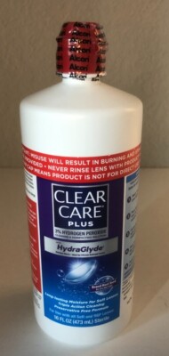 Clear Care Plus Contacts Lens Cleaning Solution with HydraGlyde 16 fl ...