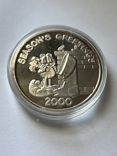 Garfield Coin Cat Cartoon Rare Odie 2000 Christmas | eBay