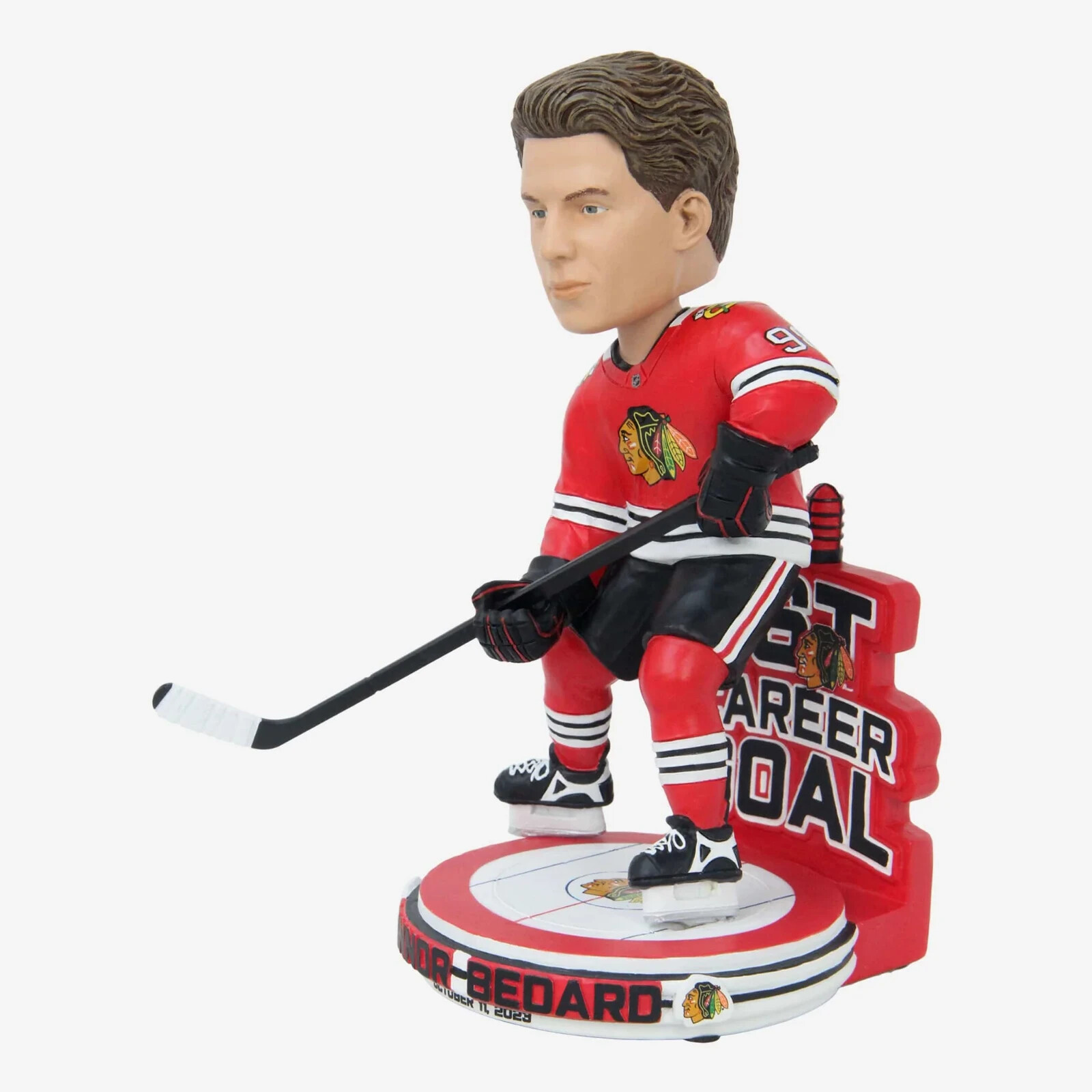 CONNOR BEDARD Chicago Blackhawks NHL 1st Career Goal ROOKIE Bobblehead ...