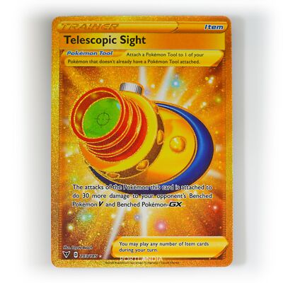 Pokemon - Telescopic Sight - 203/185 - SWSH Vivid Voltage - Gold Secret ...