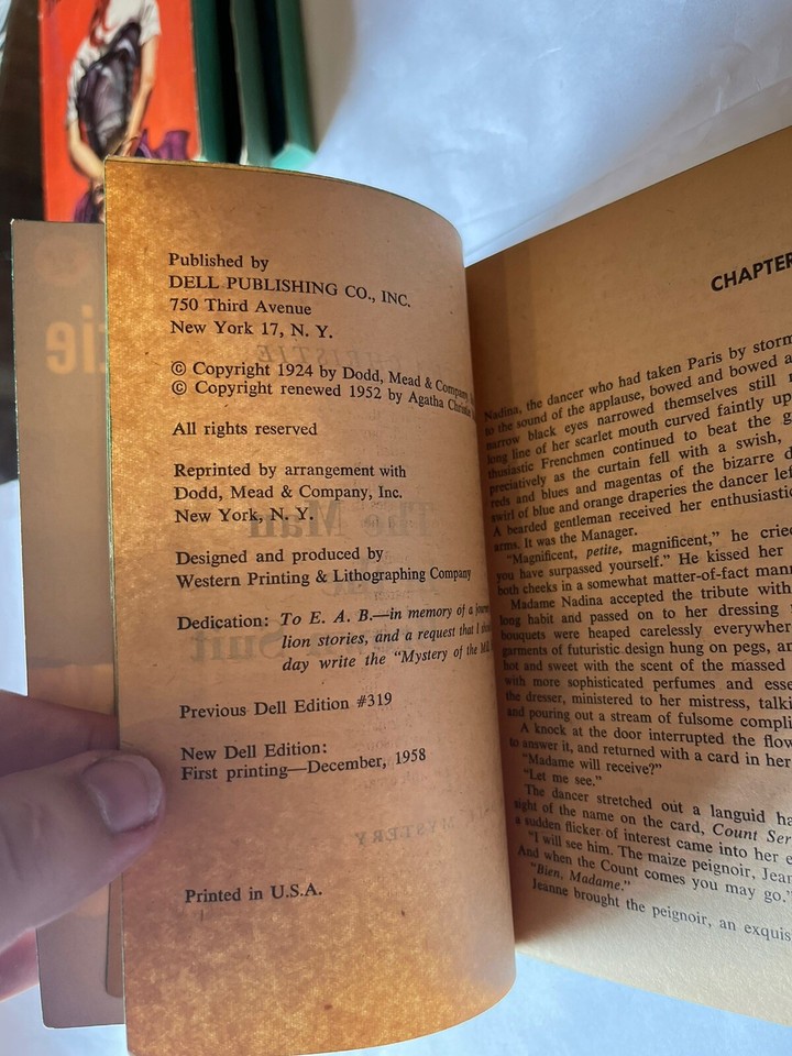 Agatha Christie - 12 Dell Paperbacks (1959-1966, 10 “New Dell” 1st ...