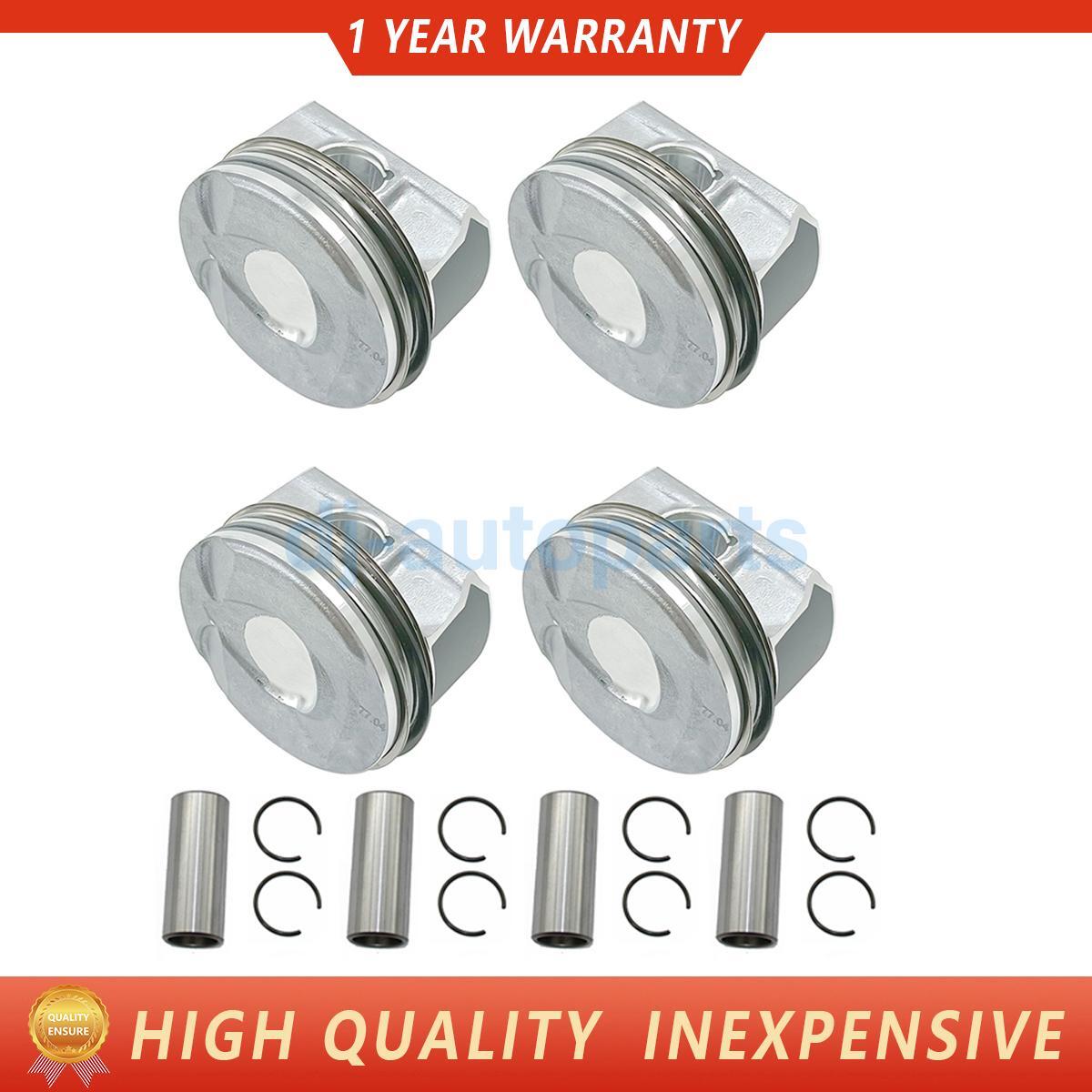 4X Pistons & Ring 11257566019 For Mini Cooper CLUBMAN N14 R55 R56 R57 1 ...