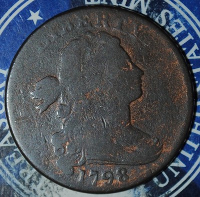 1798 Large Cent Draped Bust 2nd Hair Style {{{3824 | eBay