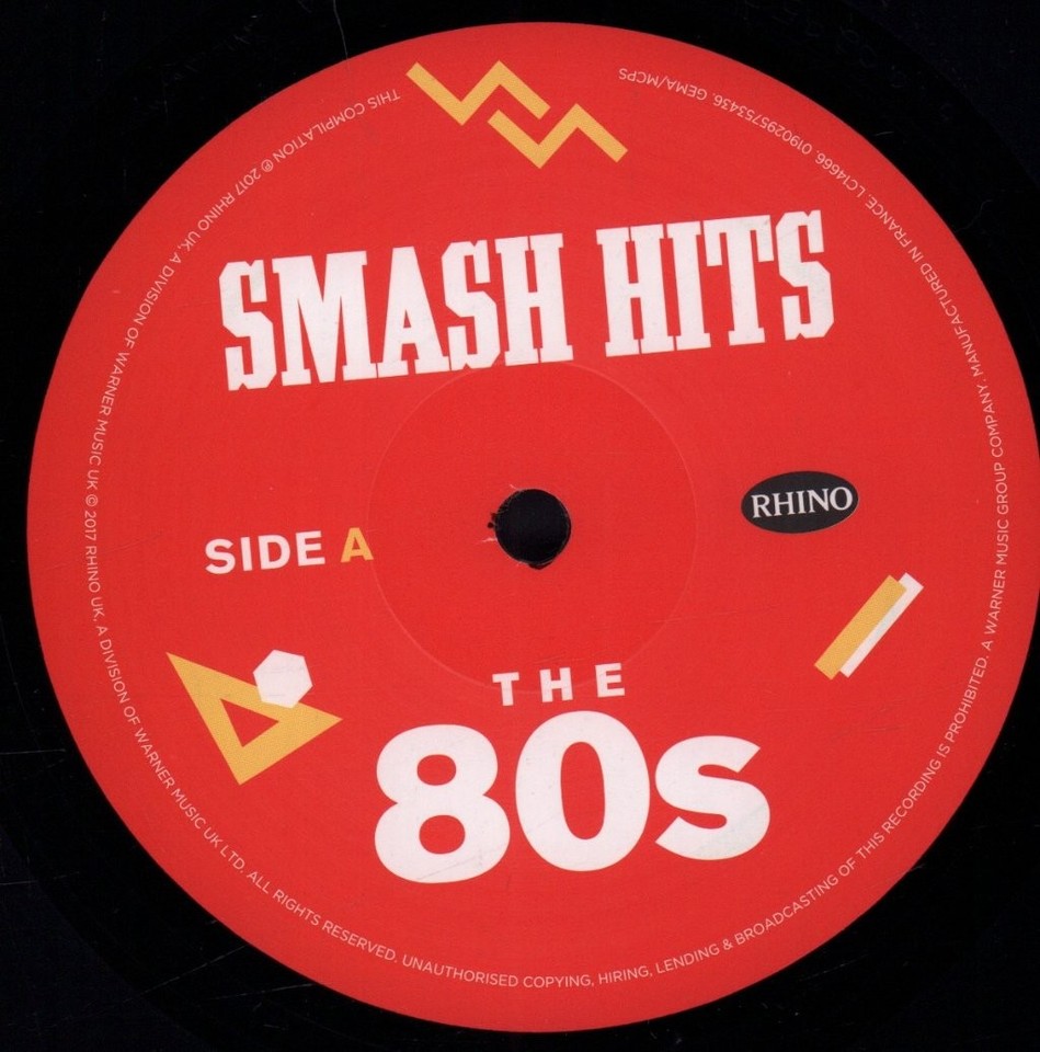 Various Artists Smash Hits the 80s double LP vinyl Europe Rhino 2024 ...
