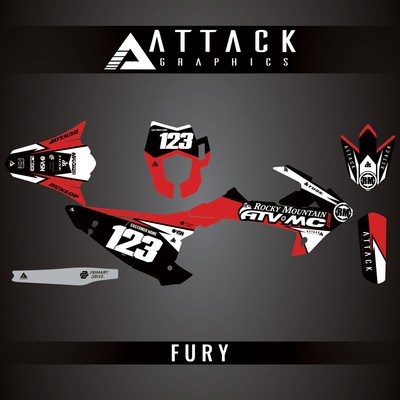 Attack Graphics Custom Fury Complete Bike Graphics Kit For GASGAS EC ...
