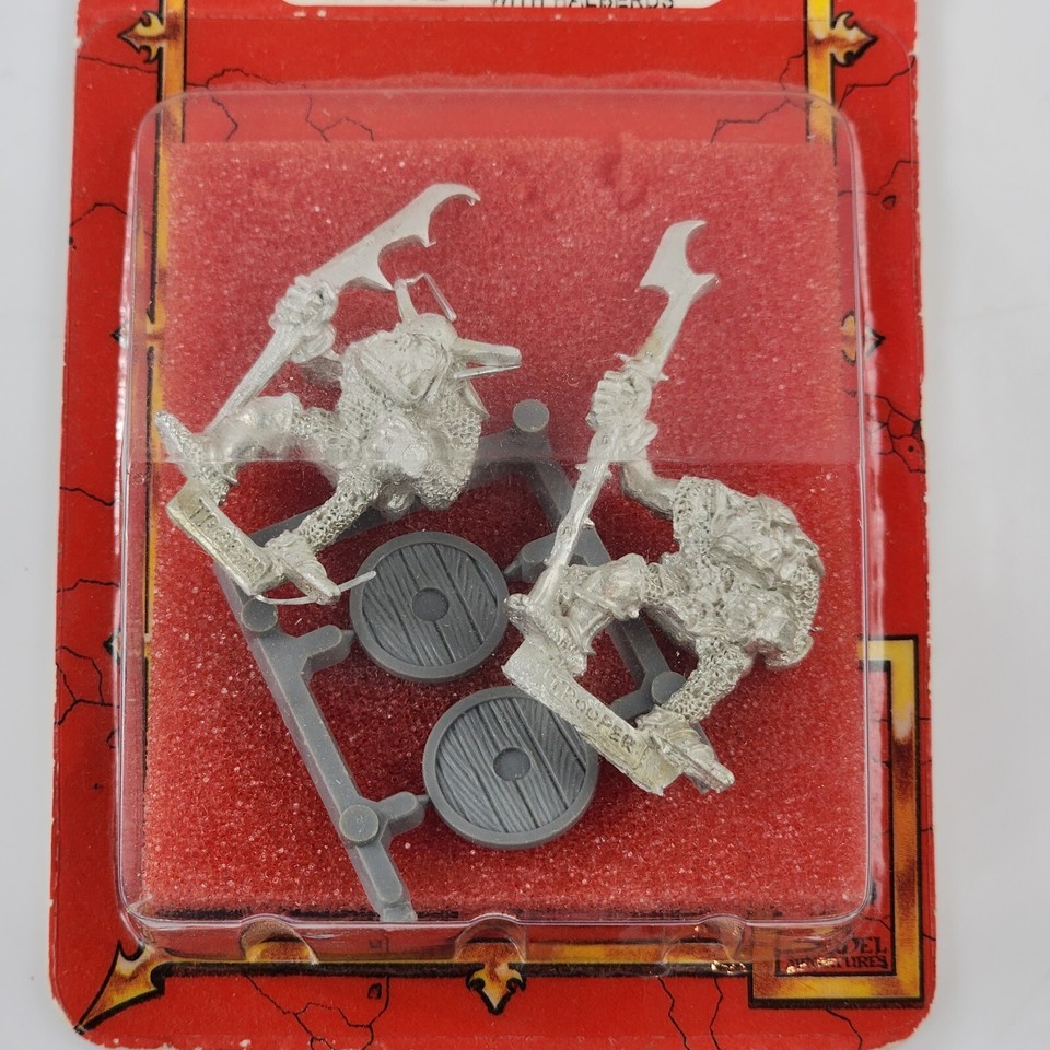 Vtg Warhammer - Savage Orc Boyz With Halberds 8541B Games Workshop ...