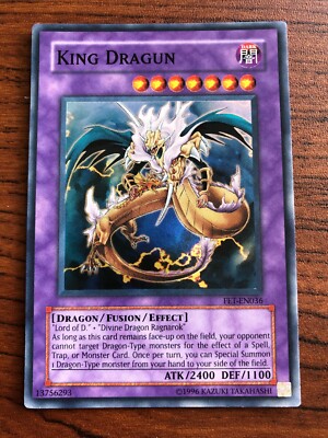 Yugioh 1x Mint Super Rare King Dragun FET-EN036 | eBay