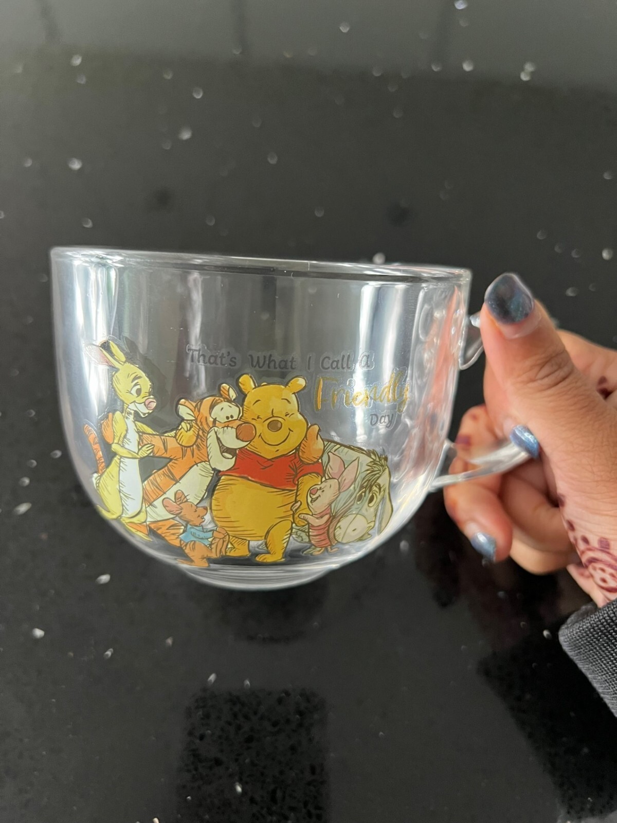 Winnie The Pooh Glass Mug Cappuccino Coffee Mug Latte Eeyore | eBay