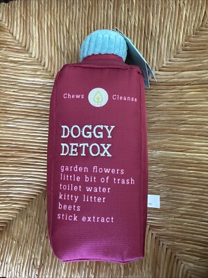 Bark Box Pure Pup Juice Cleanse Doggy Detox Squeaky Dog Toy Size M-L ...