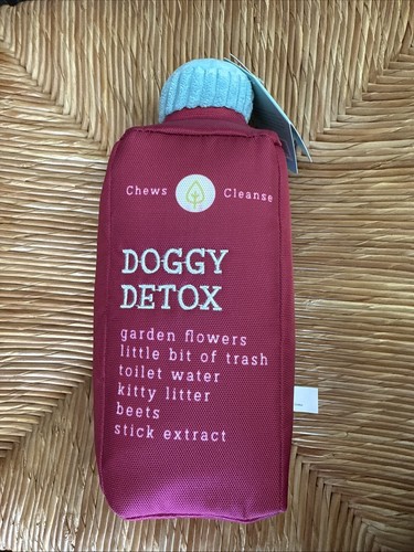 Bark Box Pure Pup Juice Cleanse Doggy Detox Squeaky Dog Toy Size M-L ...