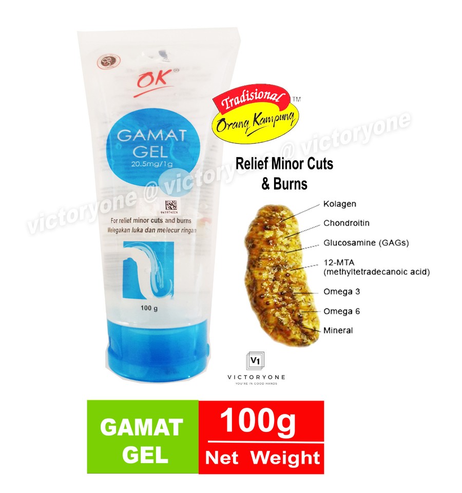 Gamat Gel Sea Cucumber Relief Healing Treatment Minor Cuts and Burns ...