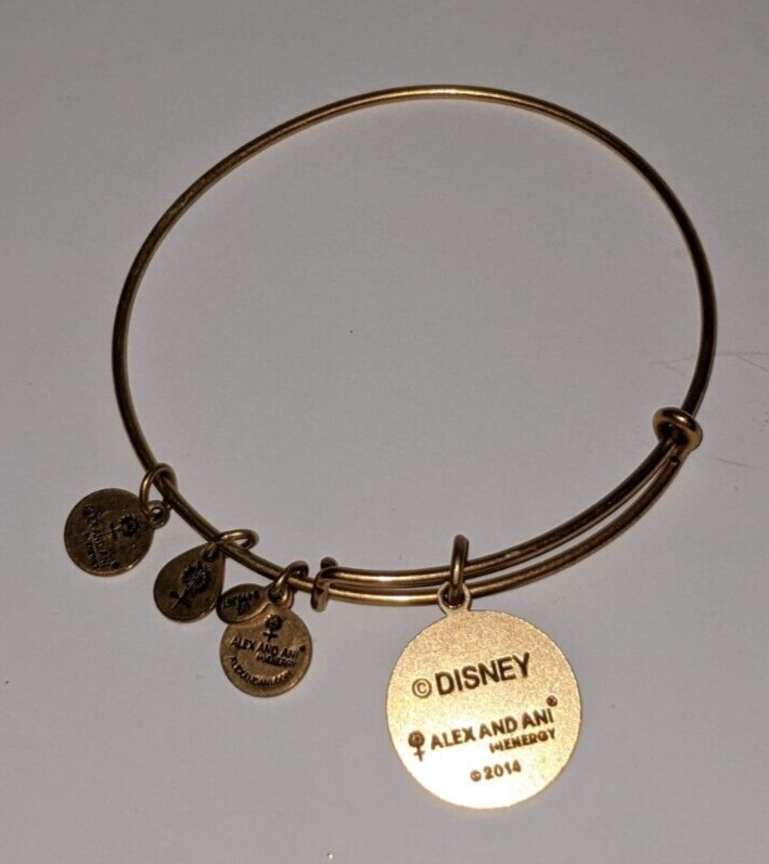 2014 Disney Alex And Ani Tinker Bell Gold Tone Bracelet RARE HTF EUC ...