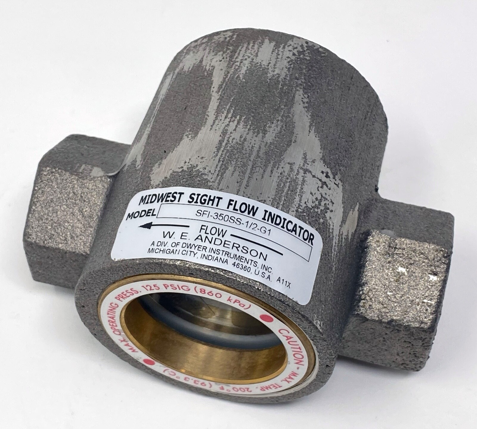 BRAND NEW Midwest Sight Flow Indicator #SFI-350SS-1/2-G1 316 Stainless UNUSED | eBay